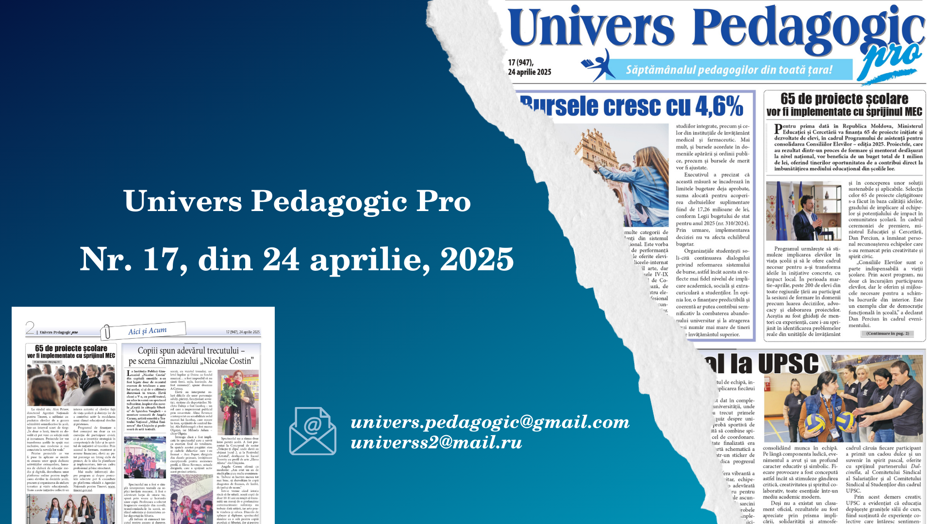 Univers Pedagogic Pro Nr. 17 din 24 aprilie 2025 - Centrul Formare ...